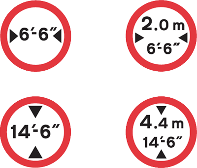 Road signs – UK Metric Association
